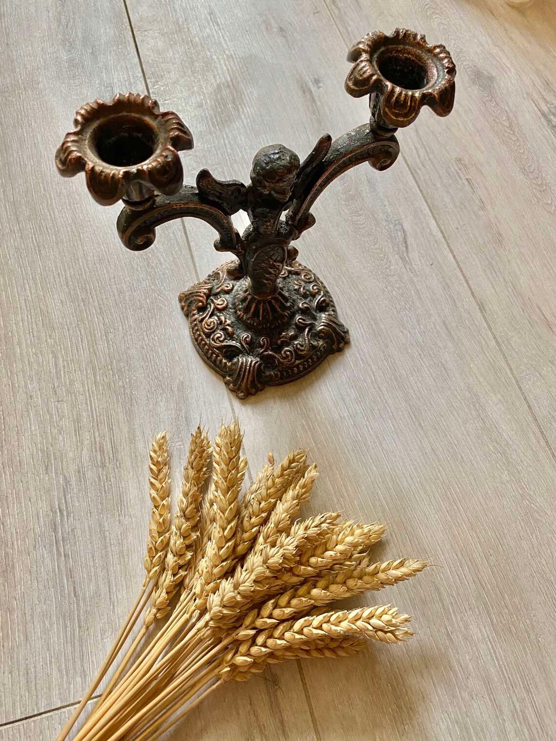 Rare Vintage Soviet Metal Candlestick for Two Candle,ussr Candle Holder ...