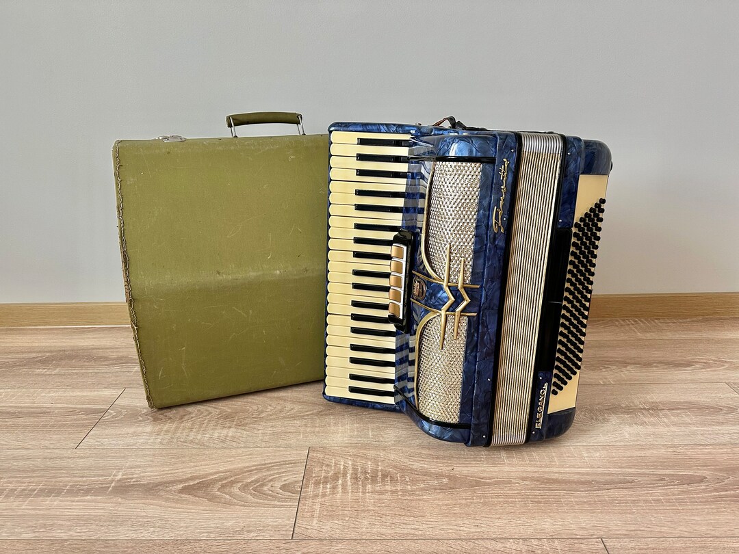Rare Firotti Elegance Piano Accordion, 120 Bass, 3 Voices, 5+2 Registers, Germany Accordion ...