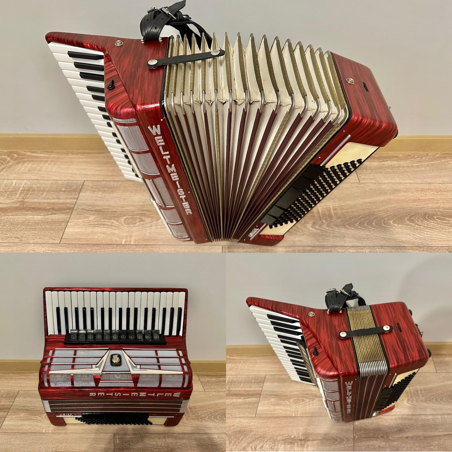 Weltmeister Amigo Accordion, 96 Bass, 4 Voice, 11+5 Registers, Germany ...
