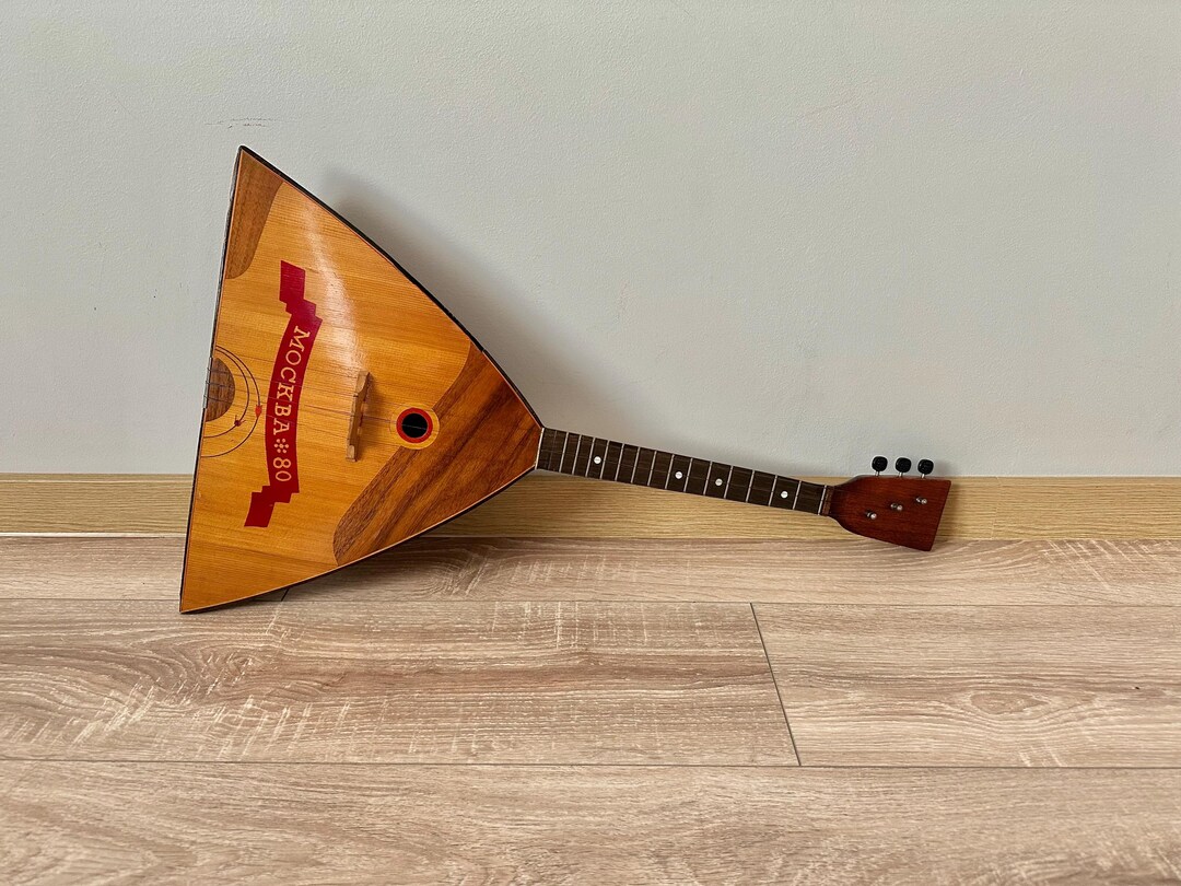 Russian Balalaika, Olympics 1980 Moscow, Vintage National String ...