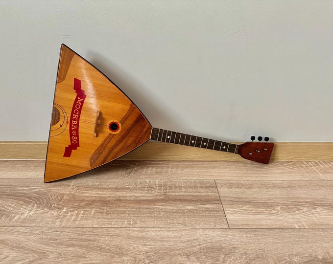 Russian Balalaika, Olympics 1980 Moscow, Vintage National String ...