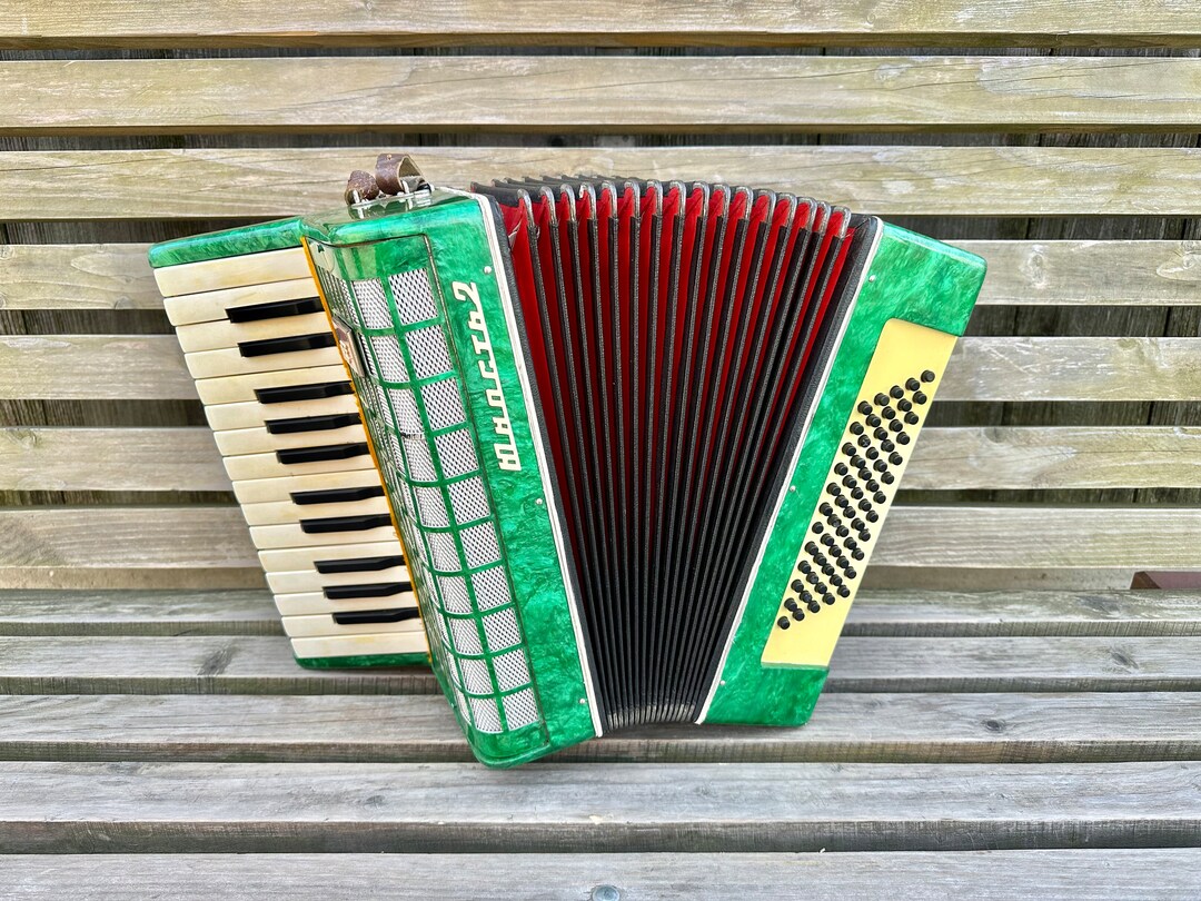 Working Piano Accordion for Beginners, 2/4 Russian Accordion, 60 Bass ...