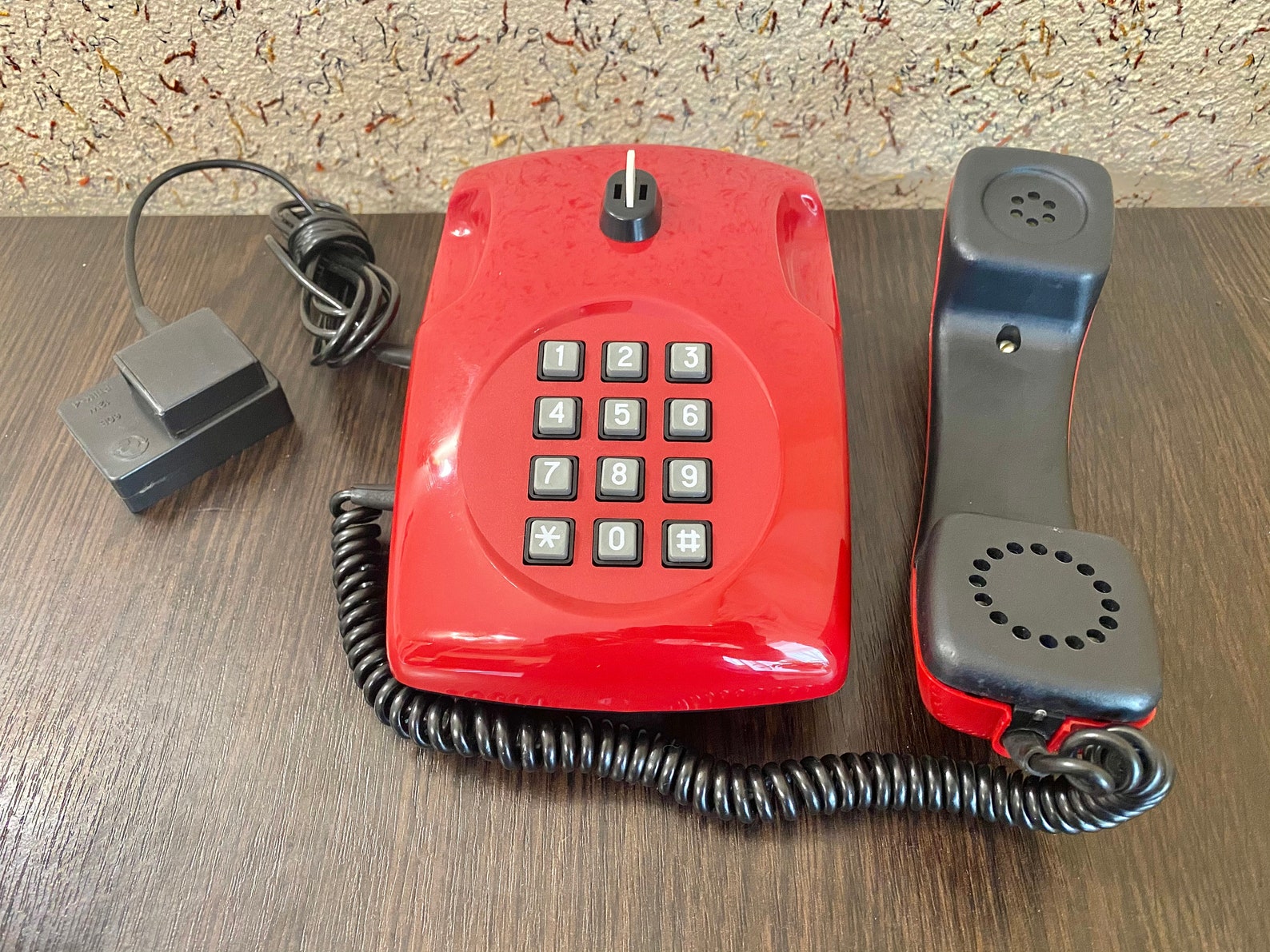 New Vintage Red Phone Push-button Telephone Soviet Phone - Etsy