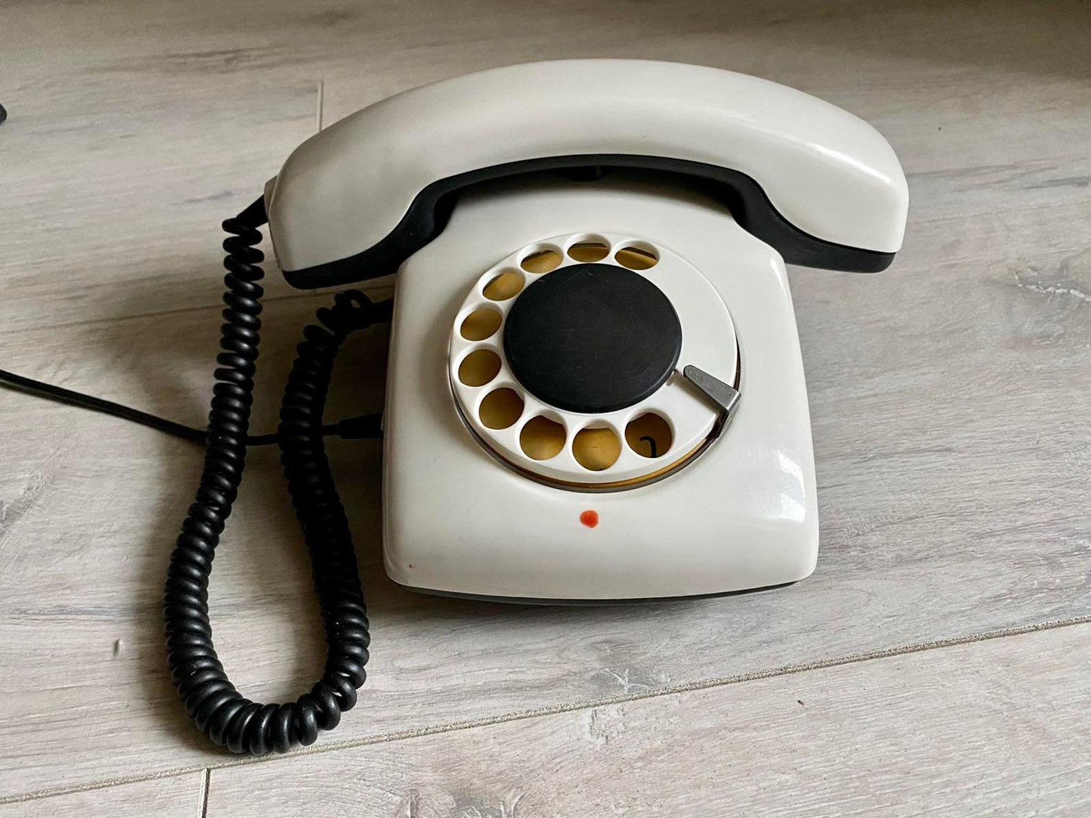 Vintage White Phone Old Rotary Phone Soviet Phone Circle - Etsy