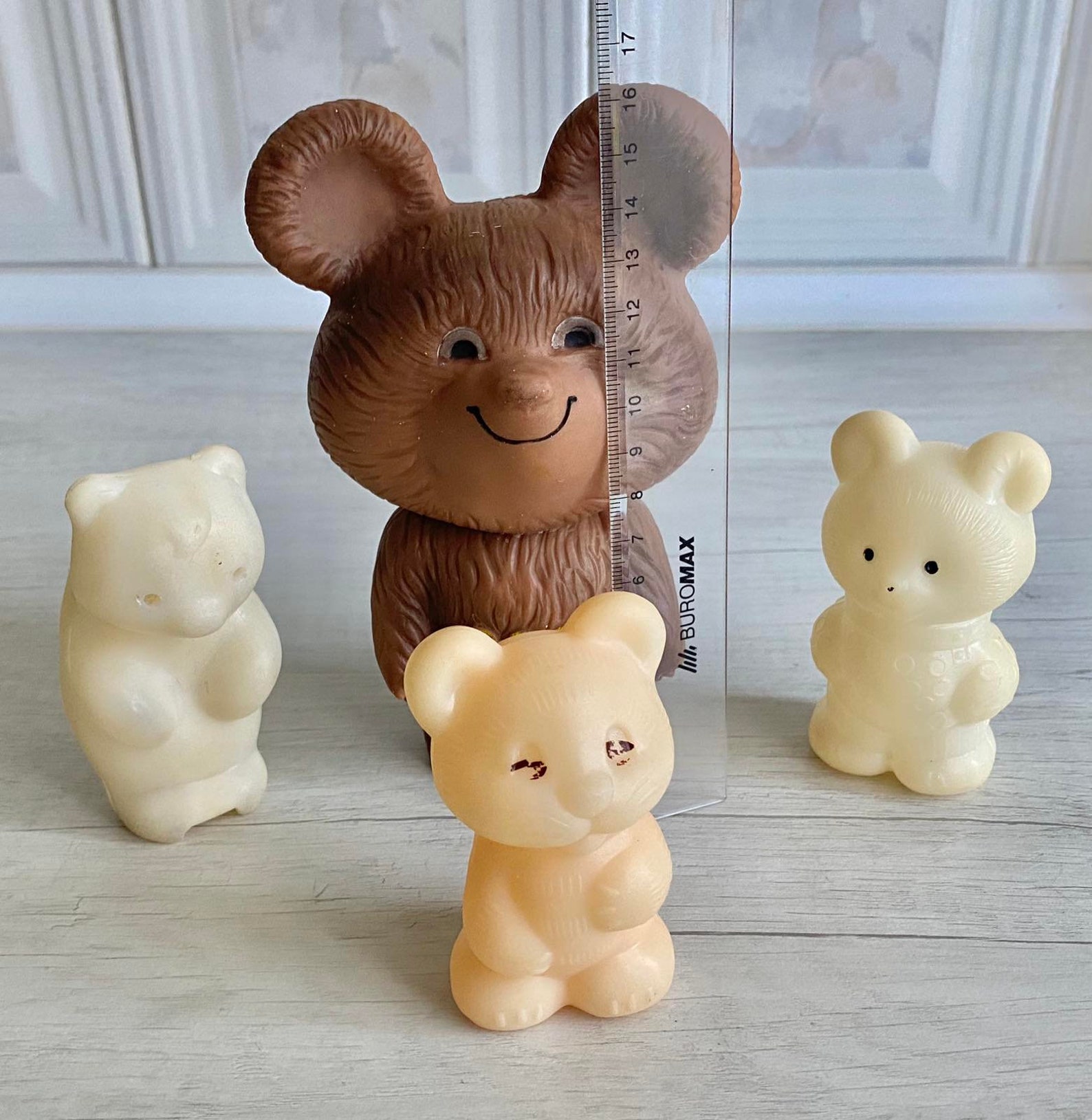 Set of 4 Bears of the Ussrsoviet Rubber Olympic Bear. Soviet | Etsy