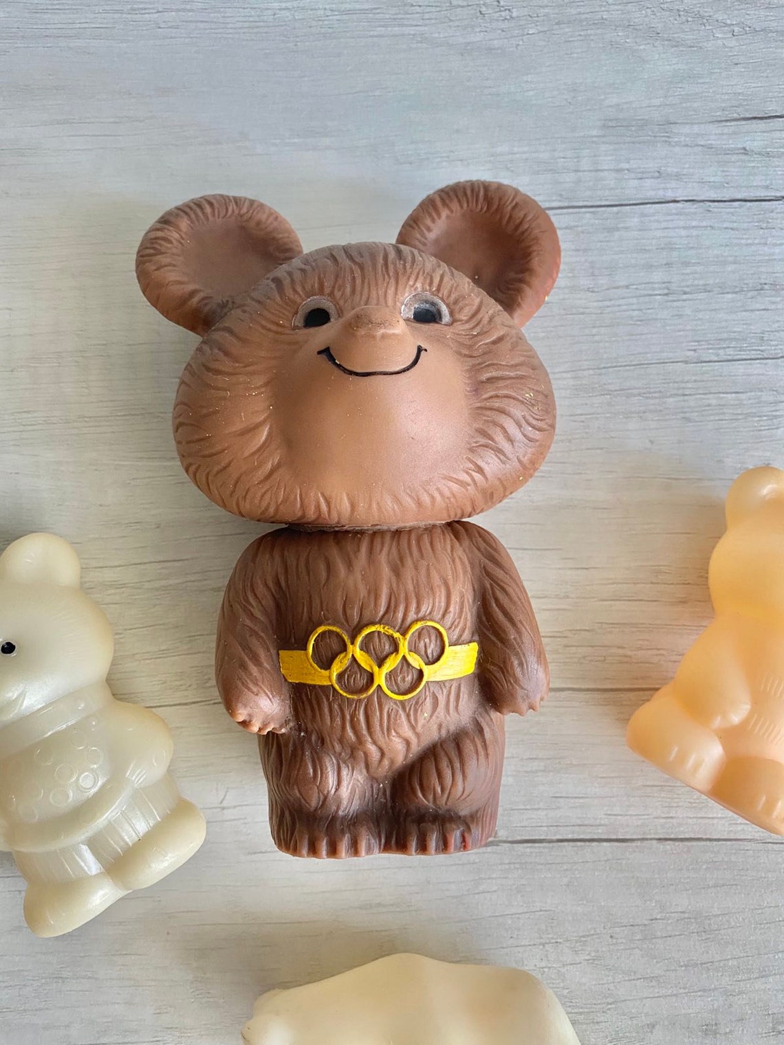 Set of 4 Bears of the Ussrsoviet Rubber Olympic Bear. Soviet | Etsy