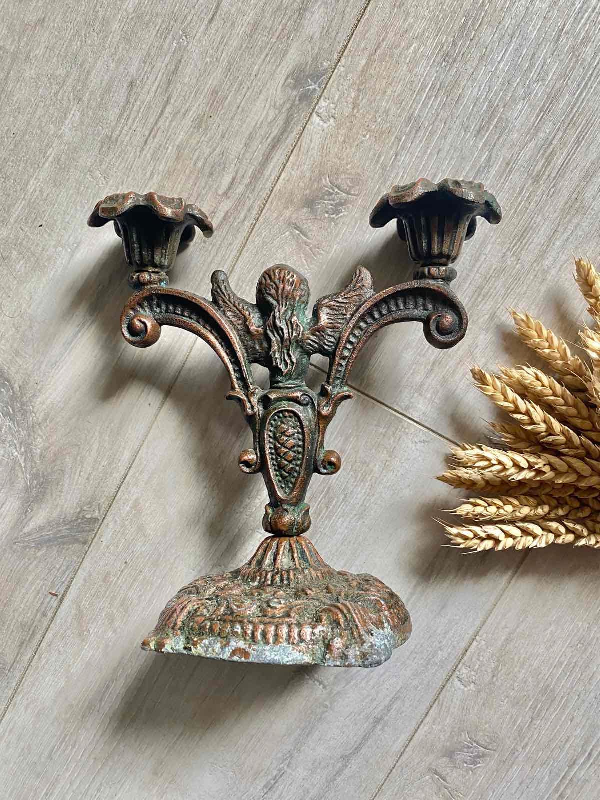 Rare Vintage Soviet Metal Candlestick for Two Candleussr | Etsy