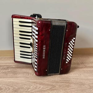 Rare Accordion Hohner Student IVM, 32 Bass, 2 Voice, Germany Accordion ...