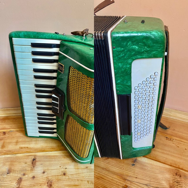 Big Working Vintage Piano Accordion 96 Bass 3 Voice 3 - Etsy