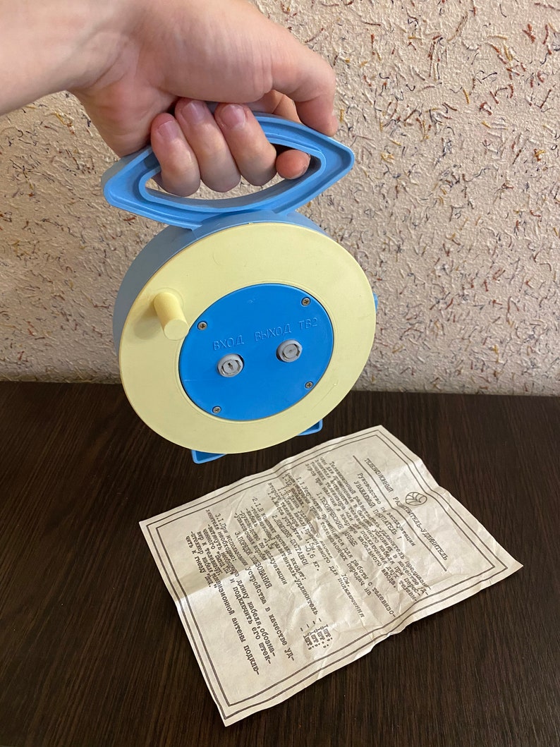 Vintage TV Cord Reel. Retractable Cord Reel With Handle. TV - Etsy