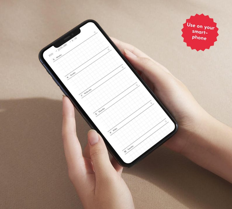 ADHD Goodnotes Digital Planner 2026 | Minimal Tracker Calendar | Daily ...