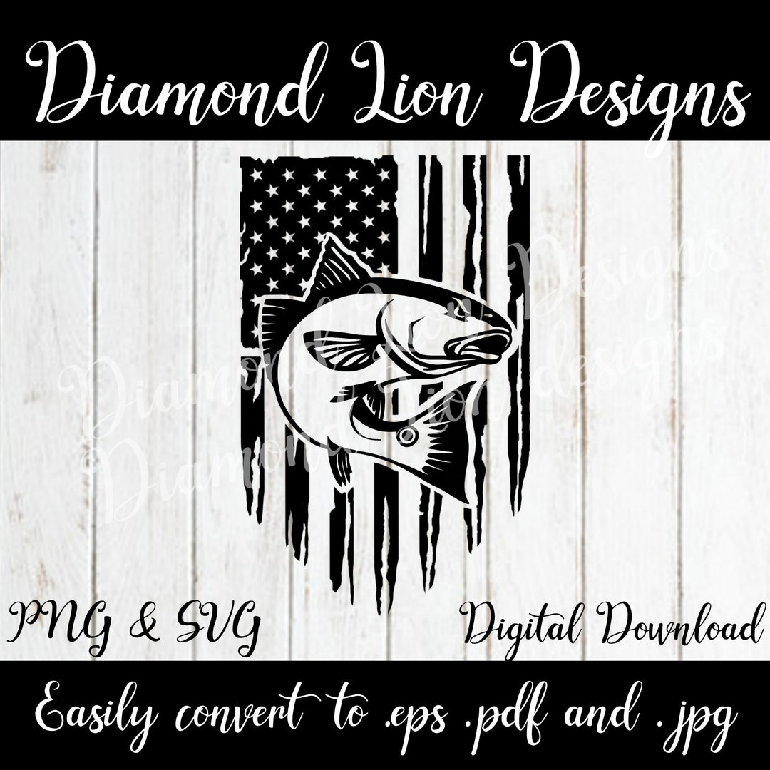 Red Fish Flag︱red Fish Fishing︱fisherman︱red Fish︱fishing︱distressed ...