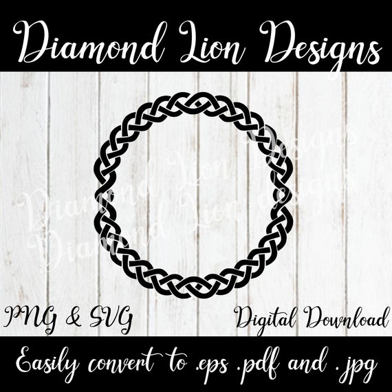 Celtic Knot Circle Border