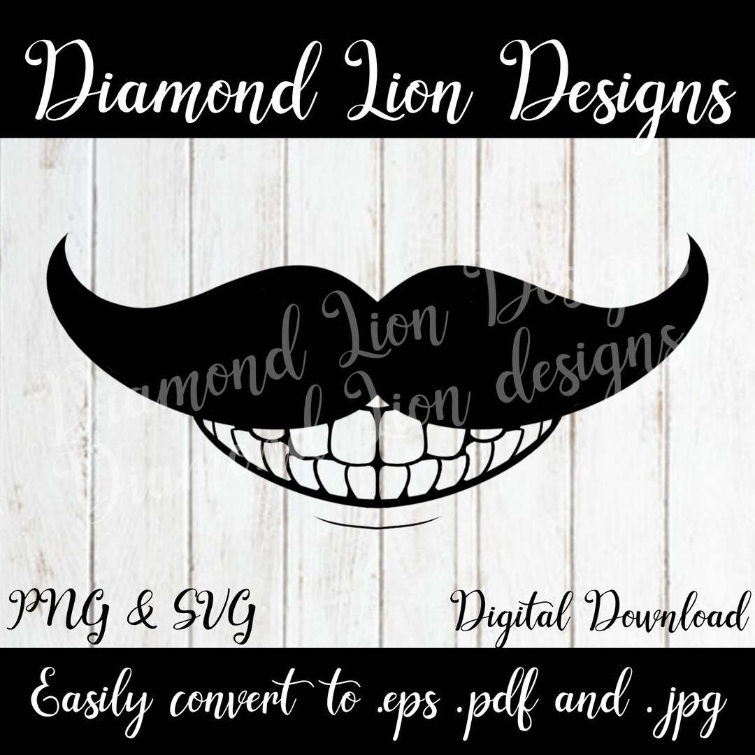 Toothy Mustachegrinning Smilefunny Smileface Mask Designtoothy ...