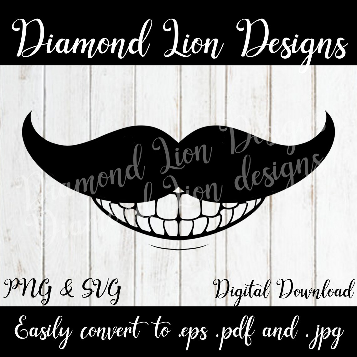 Toothy Mustachegrinning Smilefunny Smileface Mask | Etsy