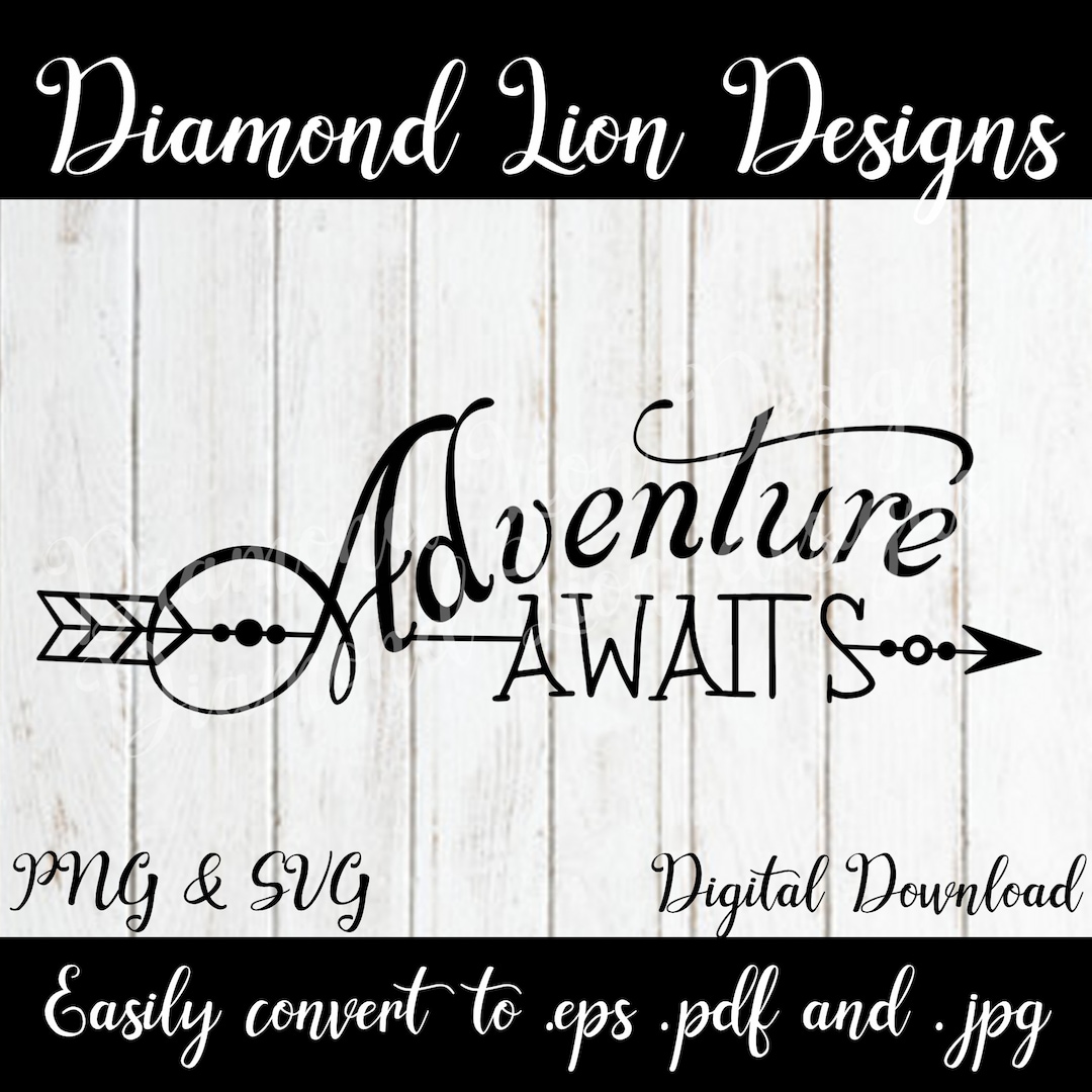 Adventure Awaits Design︱camping︱hunting︱car Decal Design︱trailer︱rv ...
