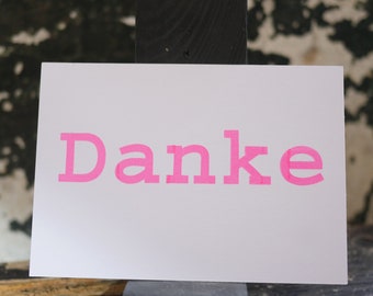Danke postkarte - Etsy.de