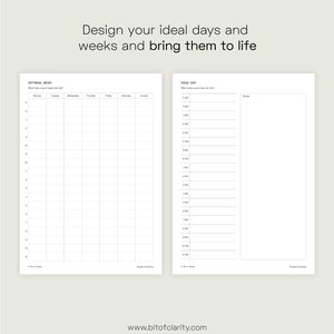 Daily Routine & Ritual Planner Printable Pack, A4 and Letter, Morning ...