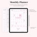 Undated Weekly Student Digital Planner in Pink | iPad & Tablet ...