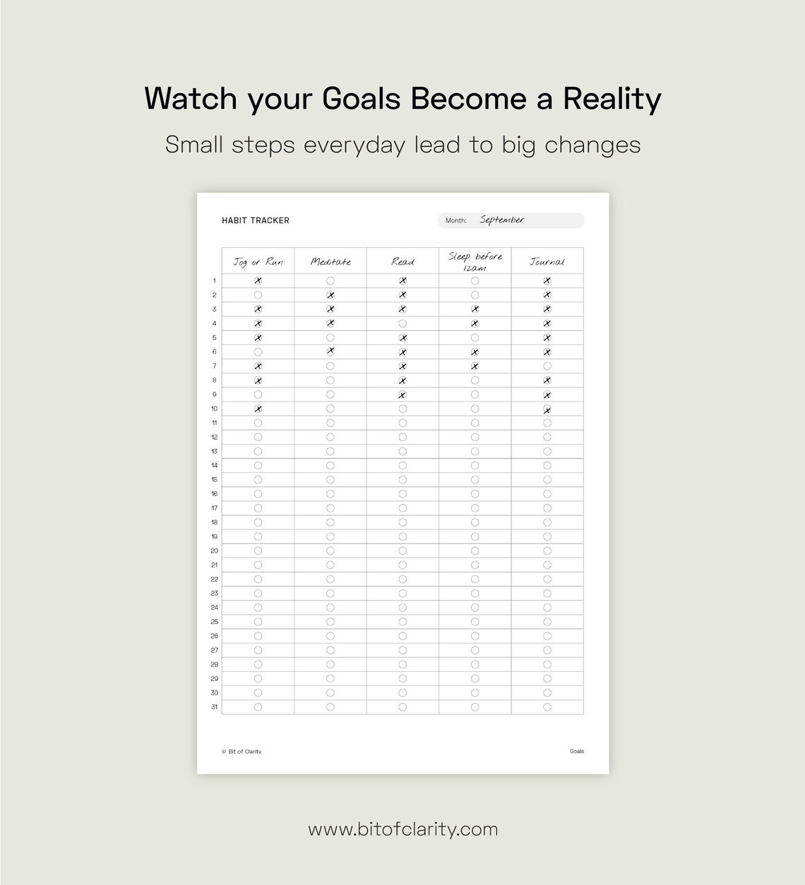 Goal Planner Printable Pack A4 & Letter Goal Sheet Goal - Etsy