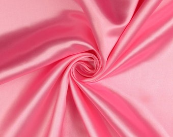 Pink Polyester Lining Fabric Silk Habutae 60 Wide Habotai Habutai by ...
