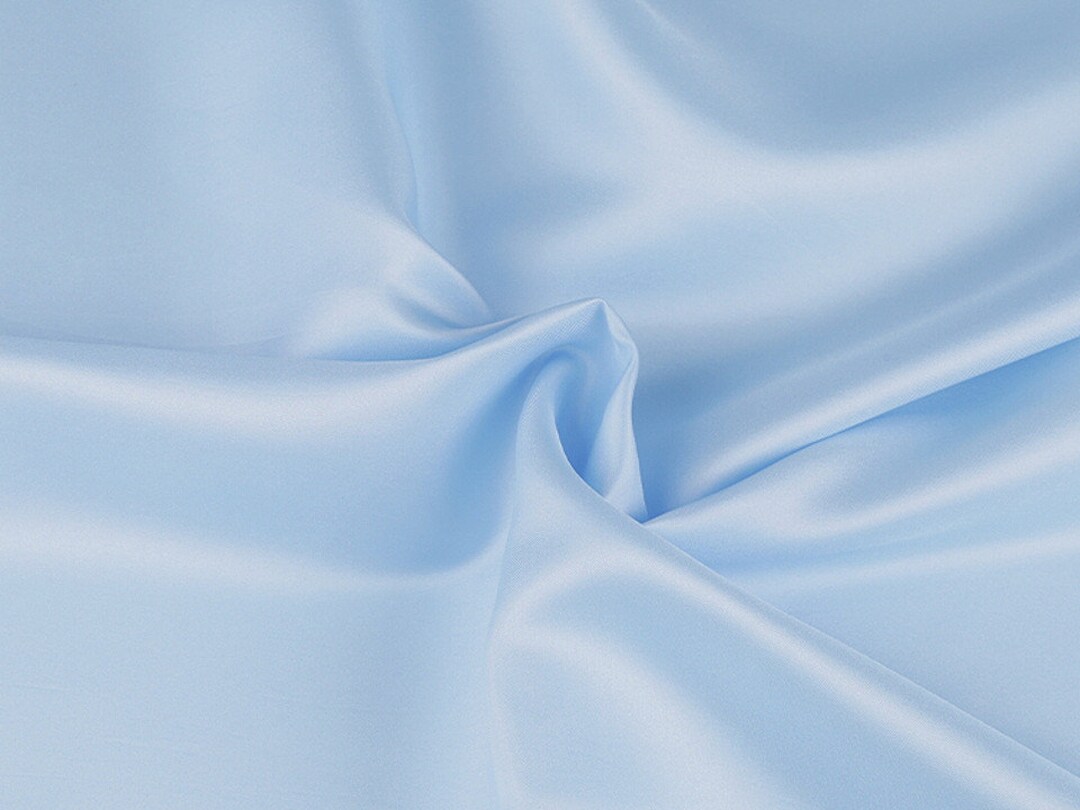 Tessuto raso azzurro 50 cm venduto al metro altezza tessuto 150 cm ...