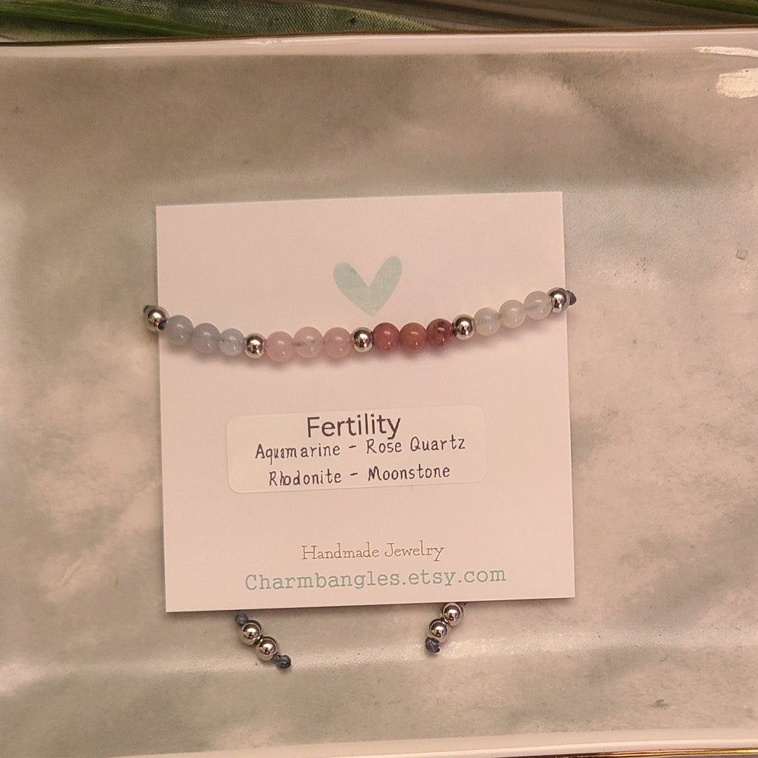 Fertility Crystal Bracelet, Pregnancy Gemstone Bracelets, Healthy ...