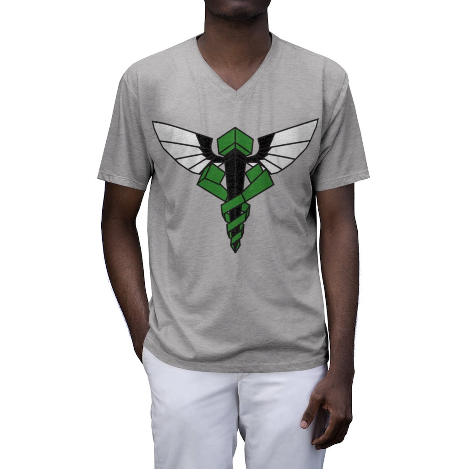 Art Deco DSNY Logo | Sanitation Department | Men's Cool Tri-blend V ...