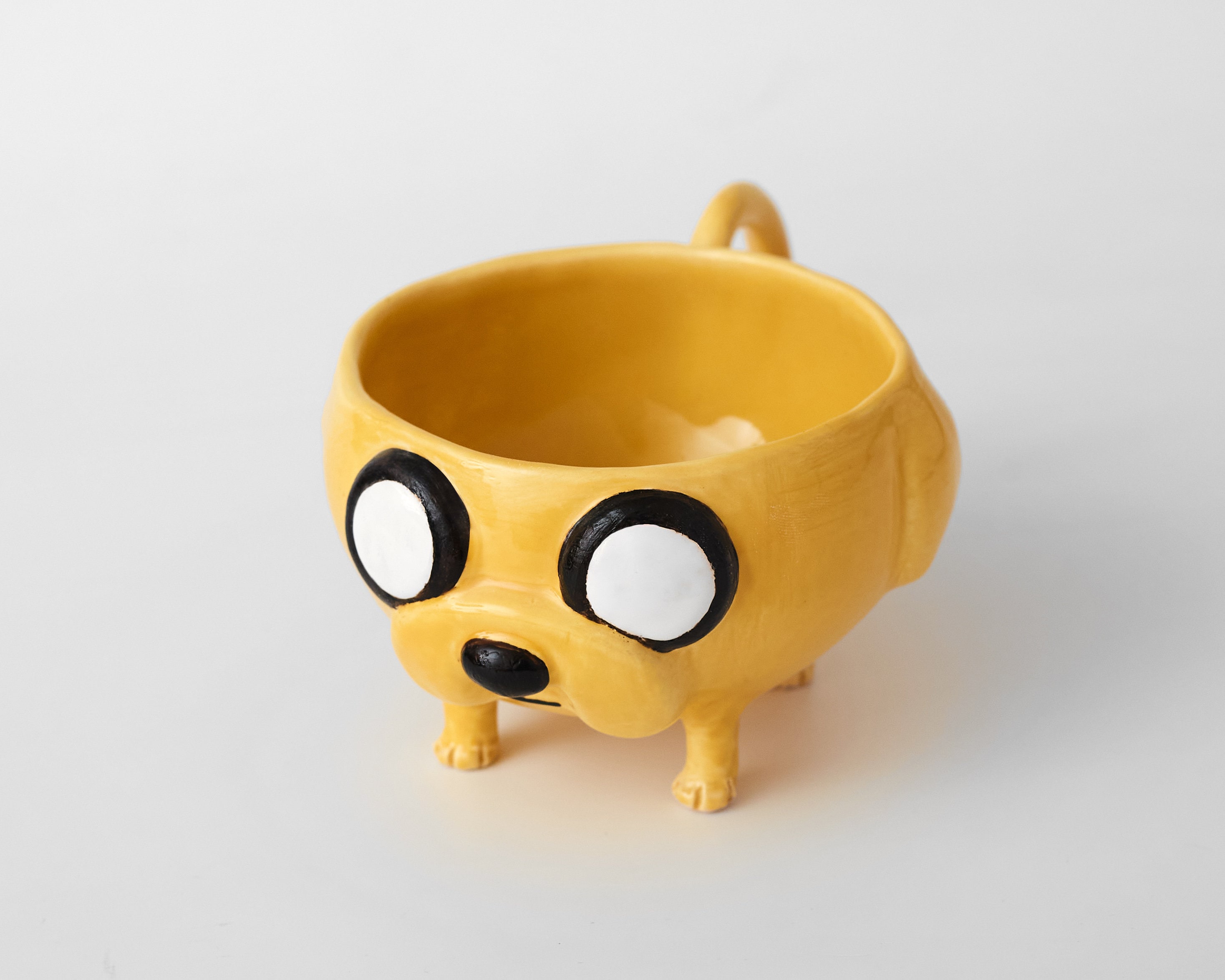 Pottery Planter Pot With Jake Adventure Time Hand Painted - Etsy