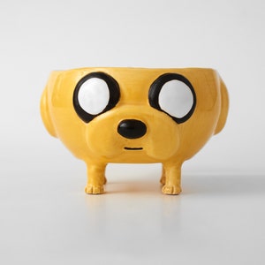 Pottery Coffee Cup With Jake - Adventure Time Hand Painted Mug - 300 Ml ...