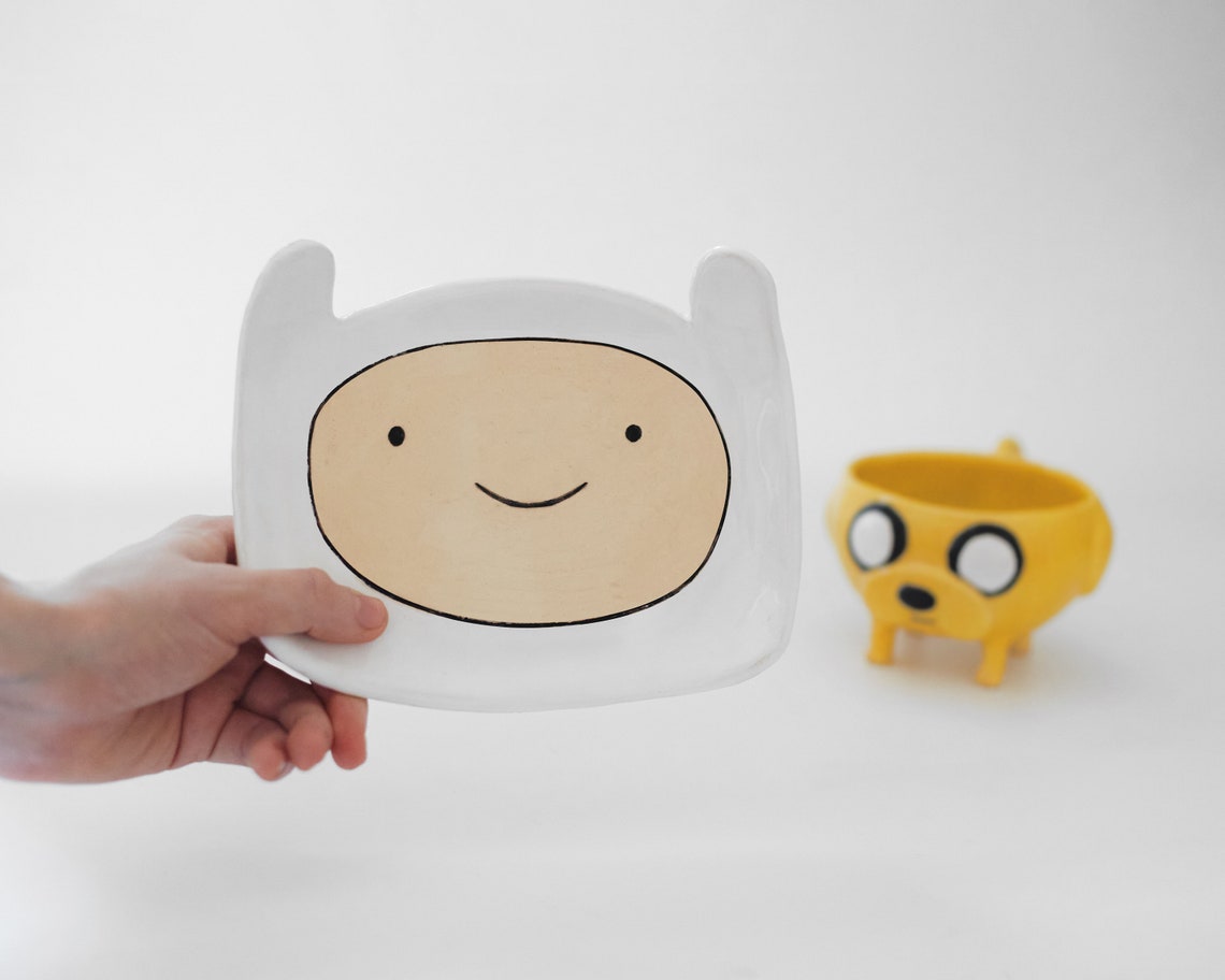 Pottery Planter Pot With Jake Adventure Time Hand Painted - Etsy