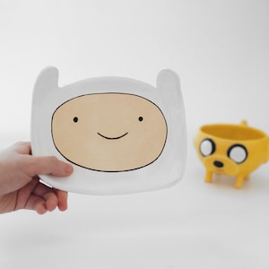 Pottery Coffee Cup With Jake - Adventure Time Hand Painted Mug - 300 Ml ...