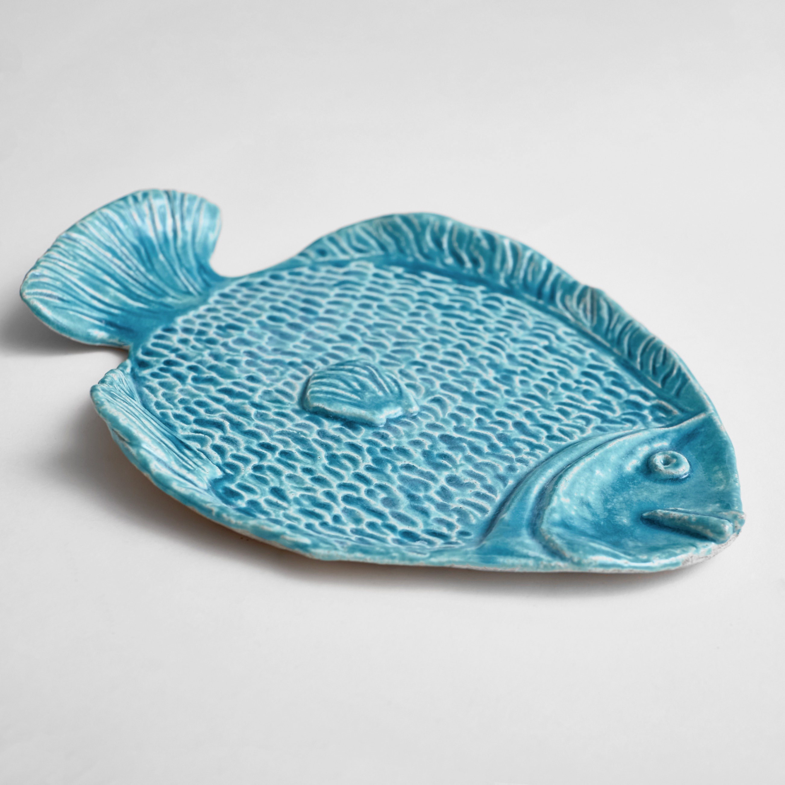 Pottery Fish Plate Abstract Dish Decorative Plate Kitchen - Etsy UK