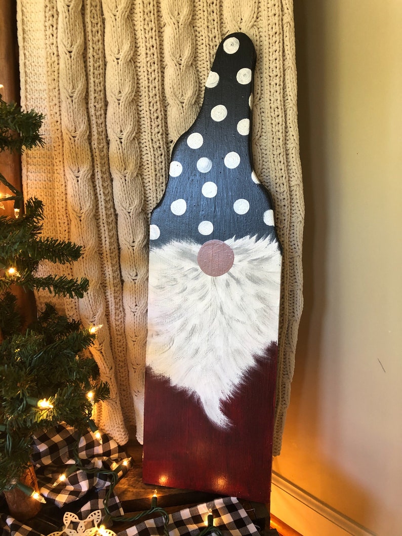 Hand Painted Wood Gnomes Farmhouse Gnomes Porch Gnomes - Etsy