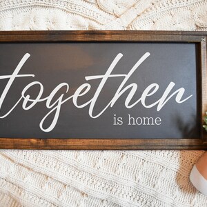 10x20 Farmhouse Style Together is Home Reverse Canvas - Etsy
