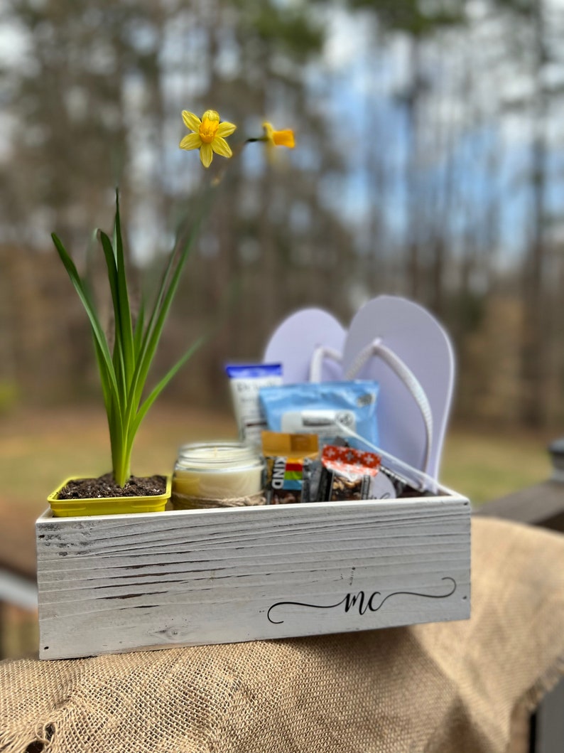 Whitewashed Open Top Card Box Bridal Shower Card Card Box - Etsy