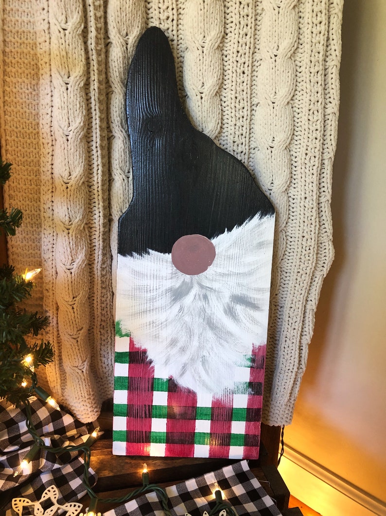 Hand Painted Wood Gnomes Farmhouse Gnomes Porch Gnomes - Etsy