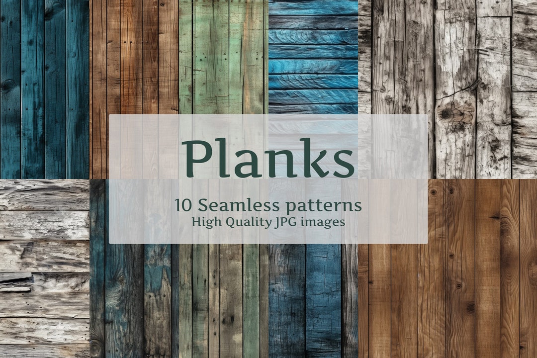 Wooden Planks, Realistic, Seamless Pattern, High-resolution Digital ...