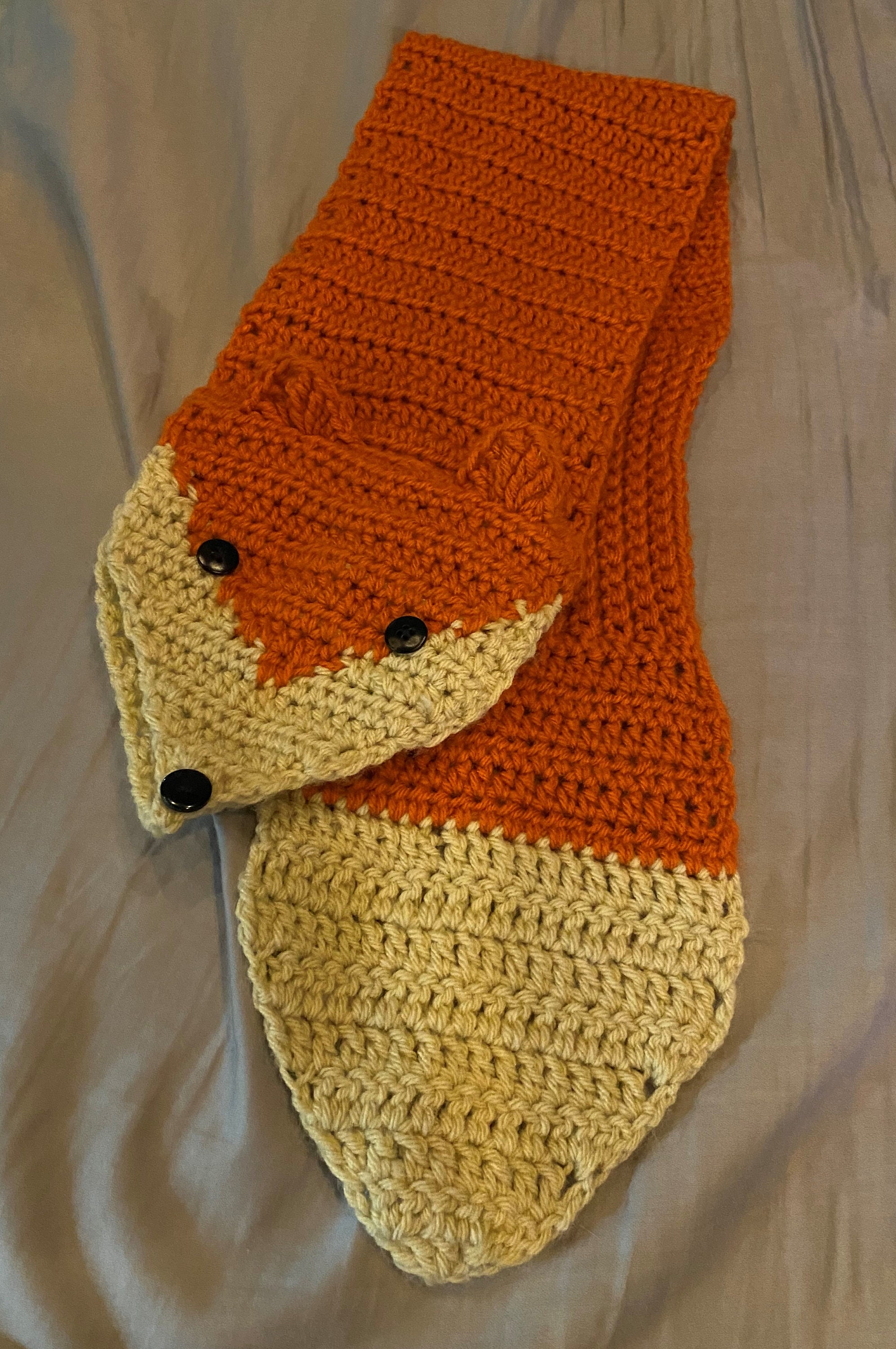 Crochet Pattern Fox Scarf - Etsy