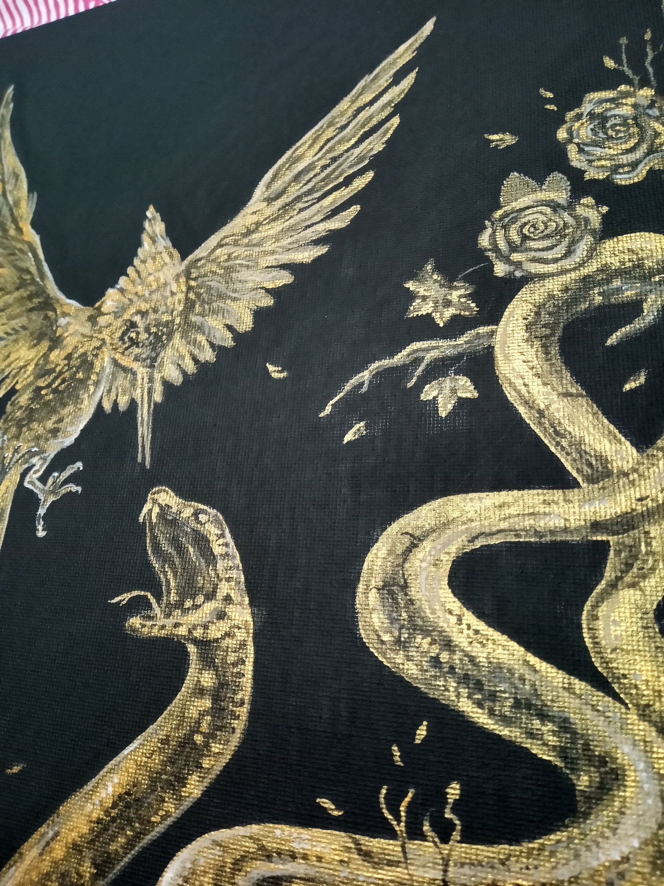 The Ballad of Songbirds and Snakes Fanart Acrylic Painting, Hand ...