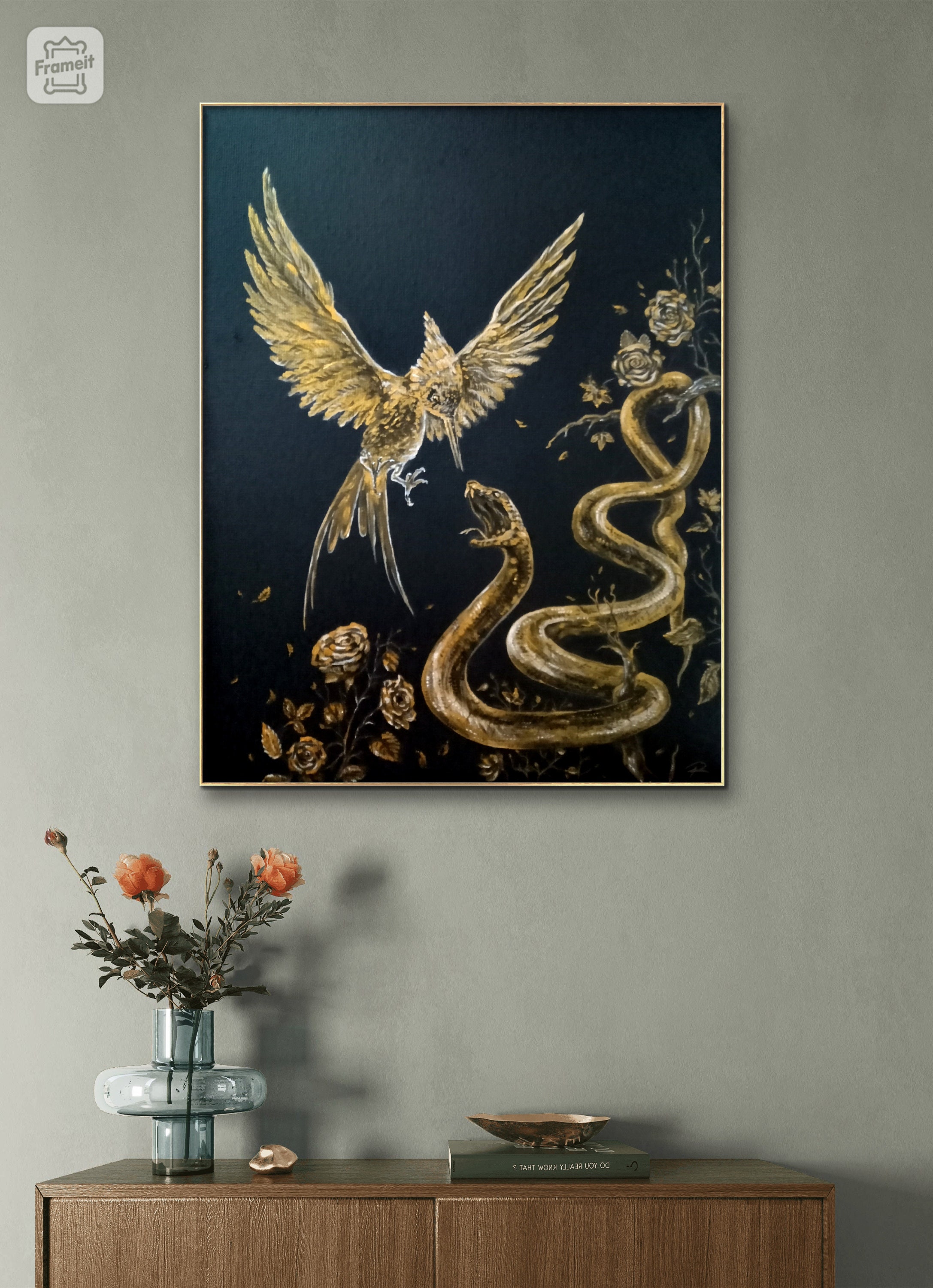 The Ballad of Songbirds and Snakes Fanart Acrylic Painting, Hand ...