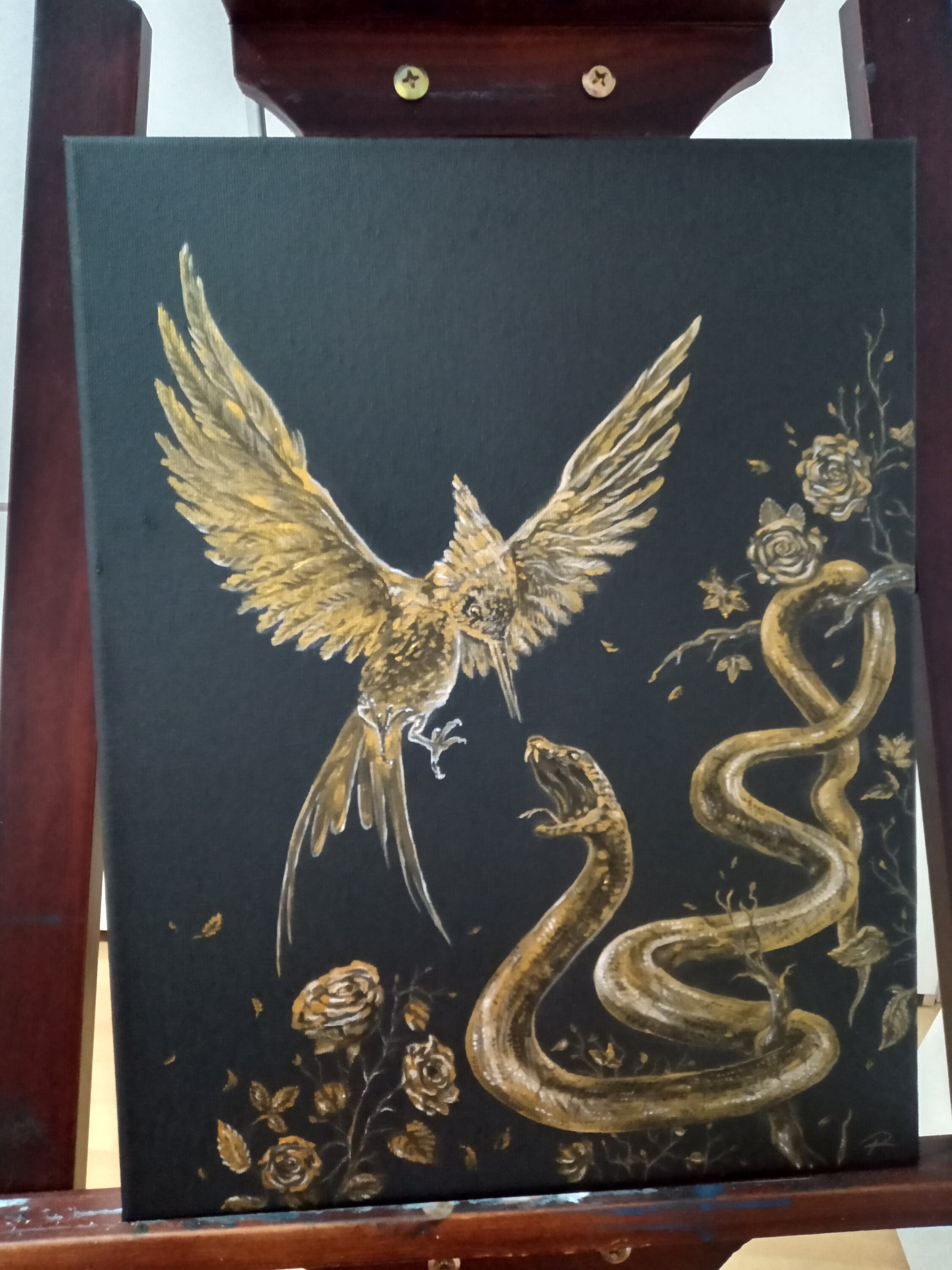 The Ballad of Songbirds and Snakes Fanart Acrylic Painting, Hand ...