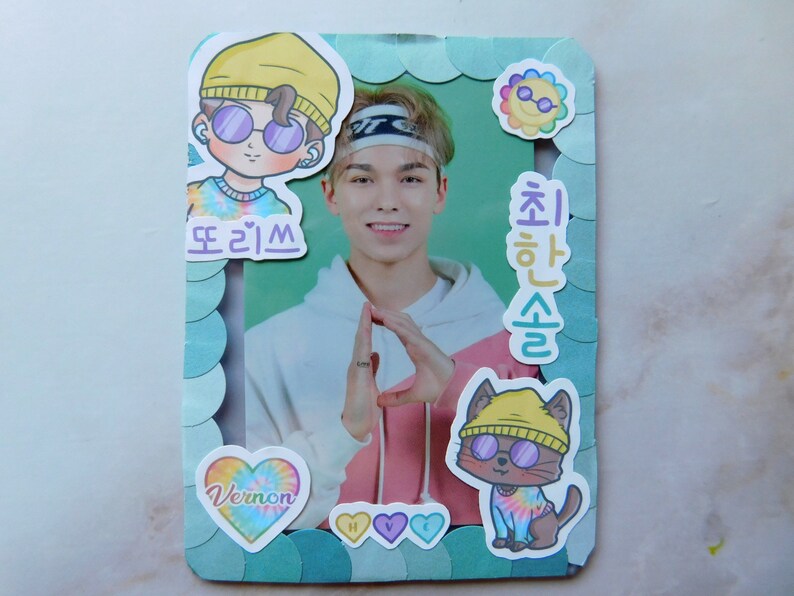 Seventeen Kpop Individual Member Sticker Sheets | Etsy