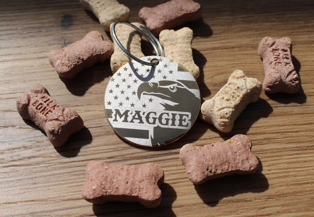 Personalized Patriotic Pet Tag, Custom USA Pet ID Tag, Custom American ...