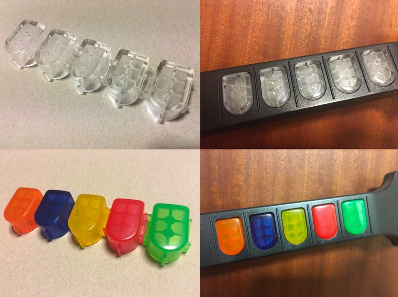 Highly Customizable Guitar Hero/ Clone Hero Fret Buttons | Etsy