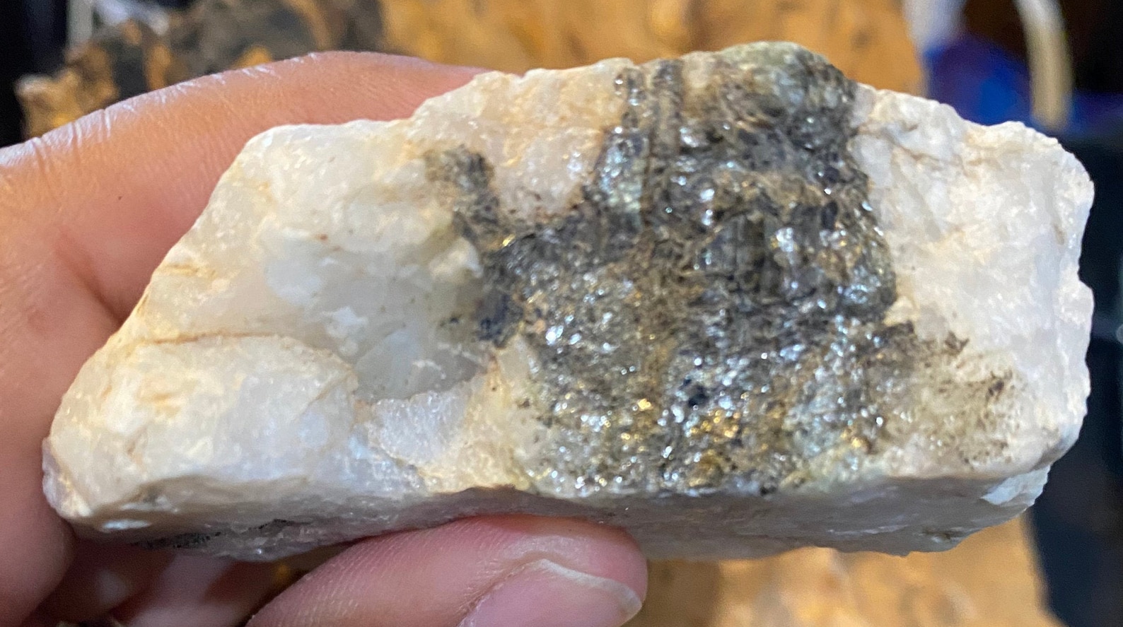 Snow Milky White Quartz Crystal and Raw Muscovite Mica Schist | Etsy