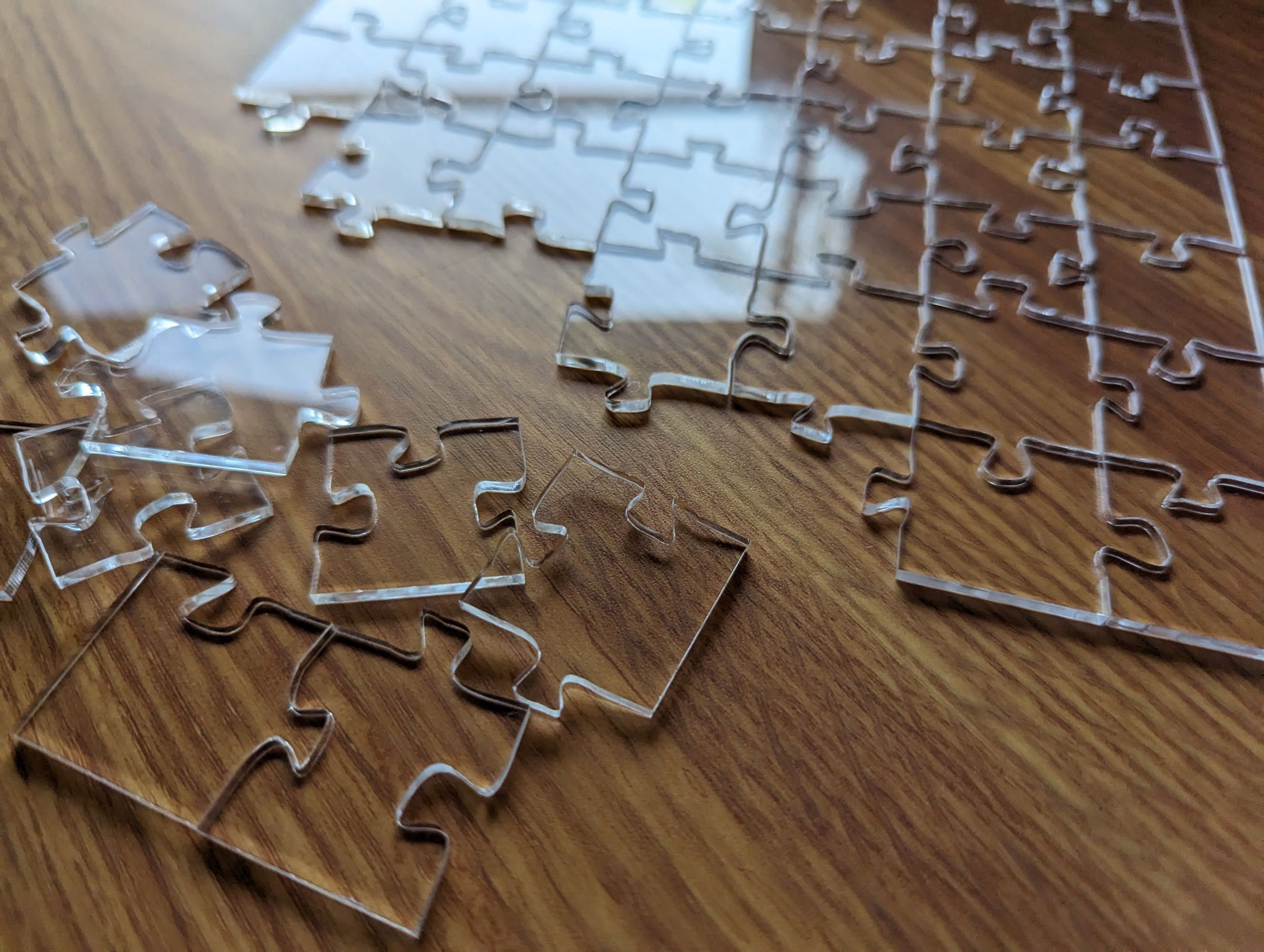 Clear Puzzle Jigsaw Puzzle for Adults Transparent Challenge Puzzle - Etsy