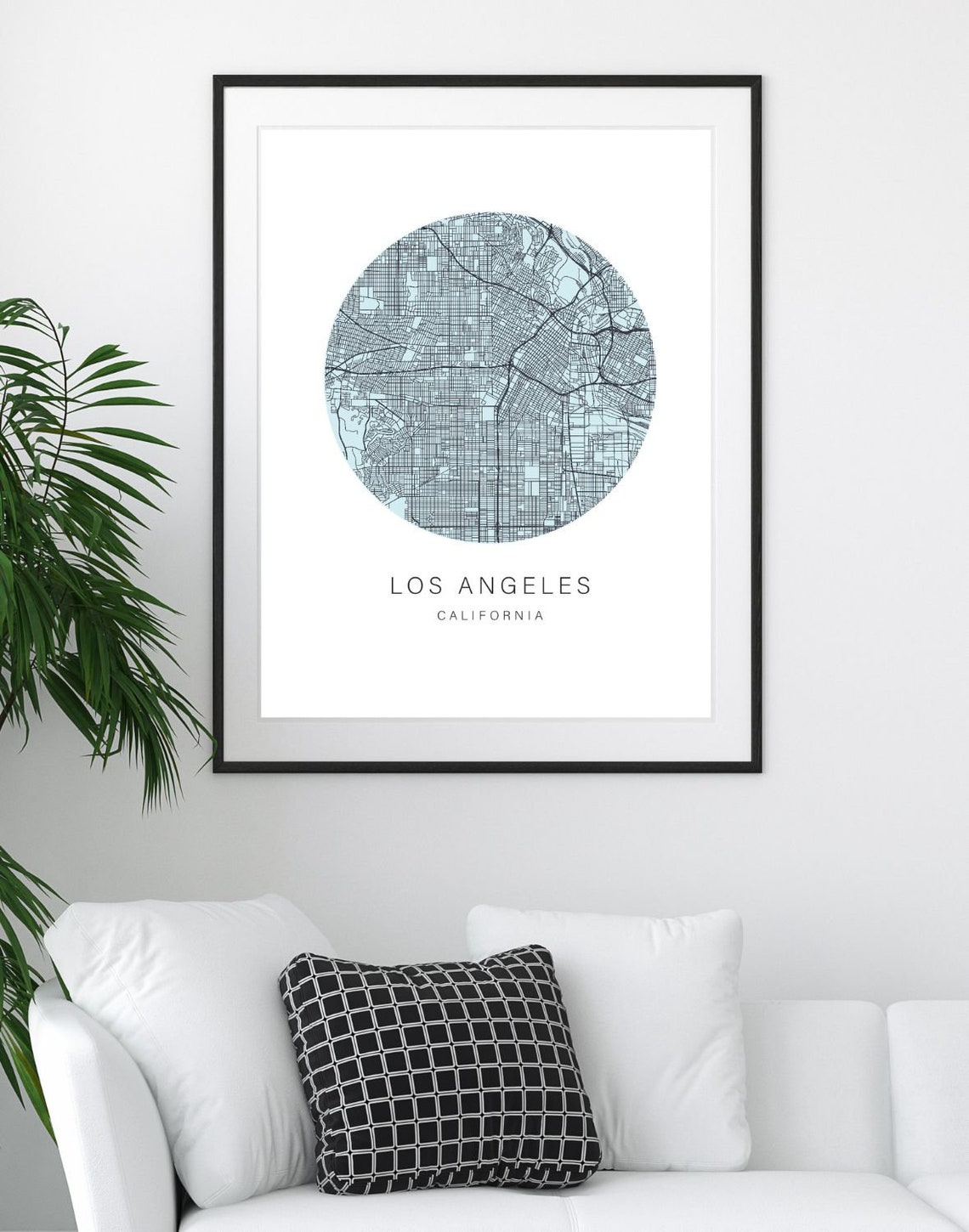 Map of Los Angeles, Map of LA, California Map Print, Los Angeles Print ...