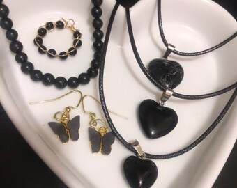 Black Onyx Set | Etsy
