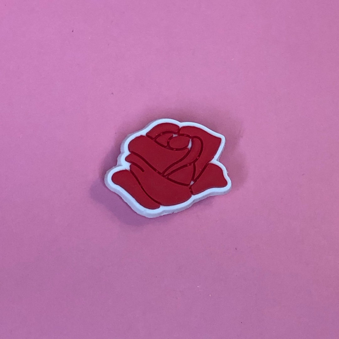 Y2k Kawaii Red Rose Flower Shoe Charm Accessory - Etsy